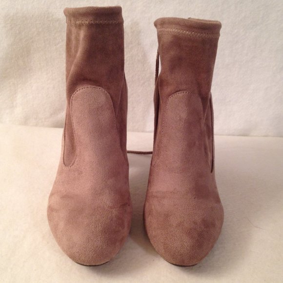 Unisa | Shoes | Unisa 7m Browntan Faux Suede Tie Ankle Boots | Poshmark